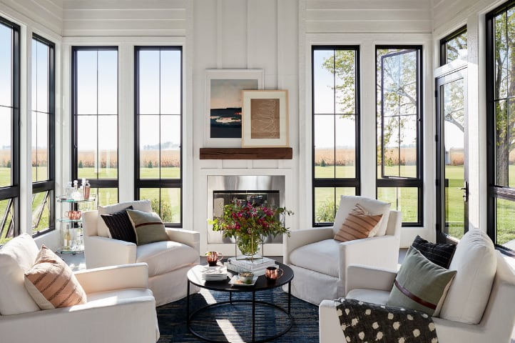 Living room with window store
